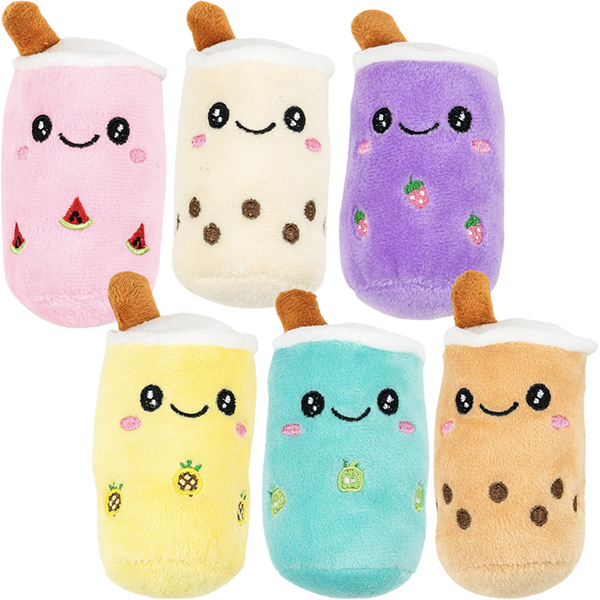 Mini Boba Tea 3in Plush Asst 12pcs | A&A Global Industries
