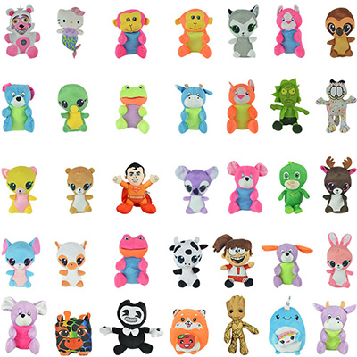 Small 25% Licensed Plush Kit 6in-9in 180pcs | A&A Global