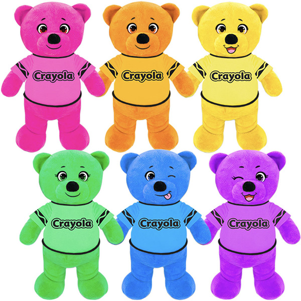 Crayola Bear Plush 8 5in Asst | A&A Global Industries