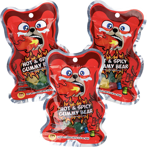 Pocas Hot Spicy Gummy Bear 48ct | A&A Global Industries