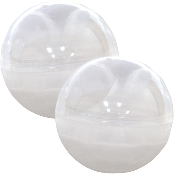 75mm Clear Round Capsules 2.95in | A&A Global Industries