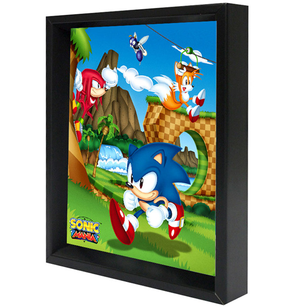 Sonic The Hedgehog 3D Shadow Box | A&A Global Industries