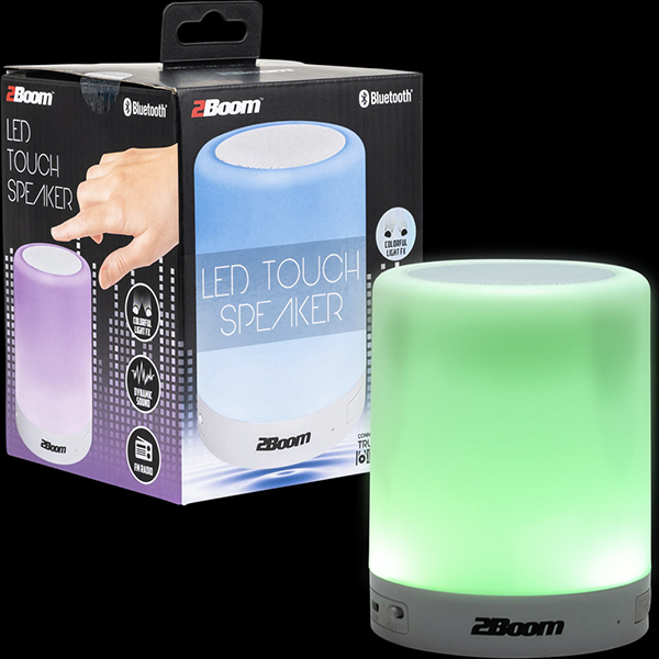 Touch LED Bluetooth Speaker White | A&A Global Industries