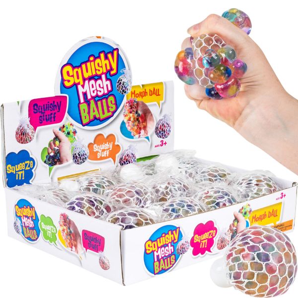 Rainbow 25in Mesh Bead Ball Display | A&A Global Industries