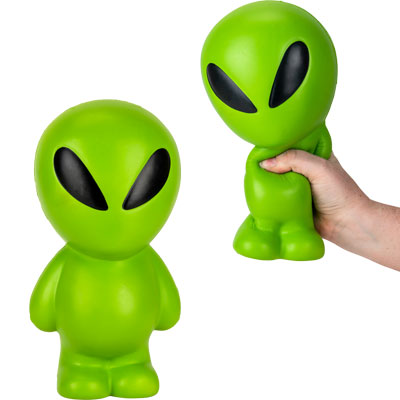 Jumbo Squishy Green Alien 11.5in| A&A Global Industries