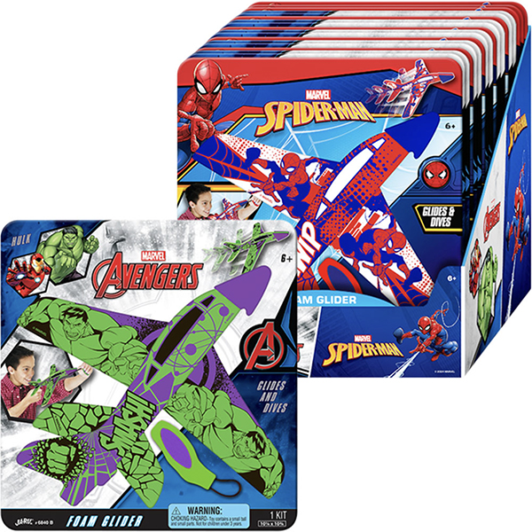 Marvel Foam Glider Asst | A&A Global Industries