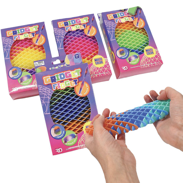 Gridget Fidget Large Multicolor Worm | A&A Global Industries