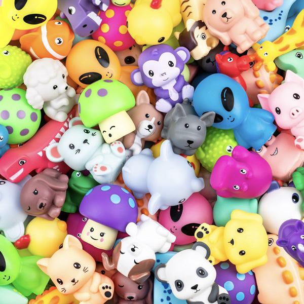 Rubber Animal Figures 2in 3in Asst | A&A Global Industries