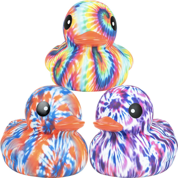 Rubber Deluxe Tie Dye Ducks | A&A Global Industries