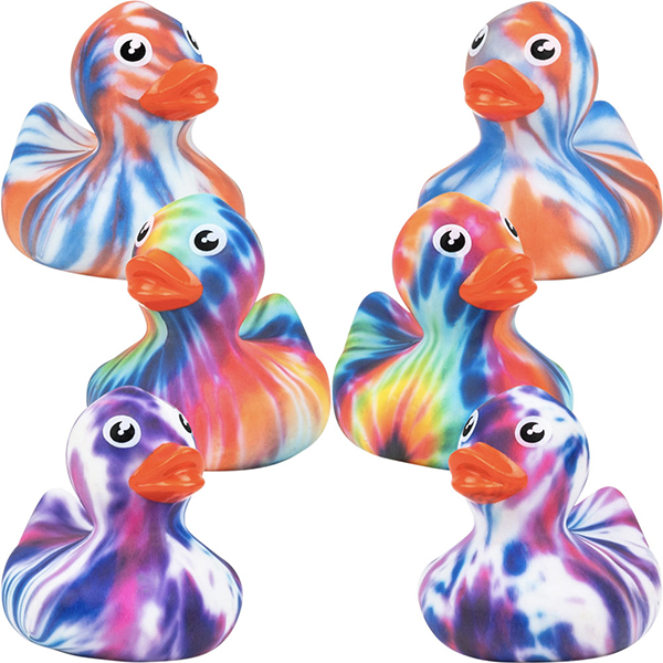Tie Dye Ducks 2in 50pcs | A&A Global Industries