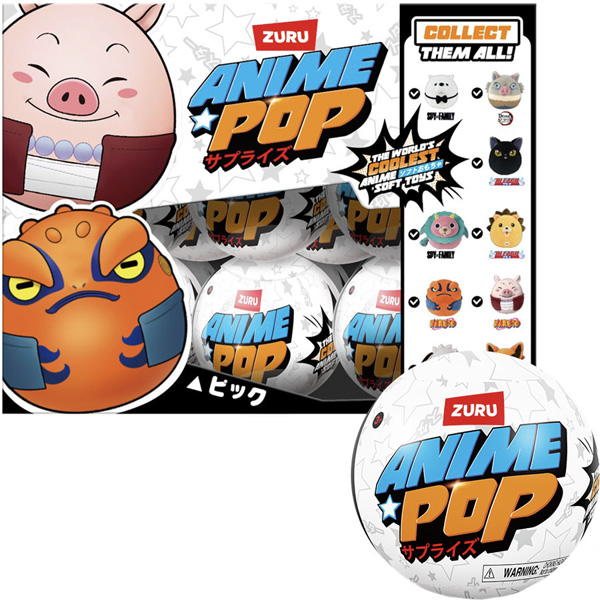 ZURU Anime Pop Plush Asst Series 1 | A&A Global Industries